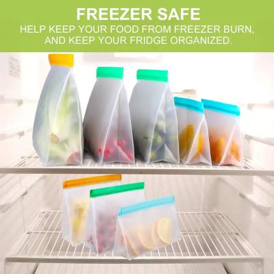 China Gift Peva Storage Bags Silicone zipper Freezer Bags for sale