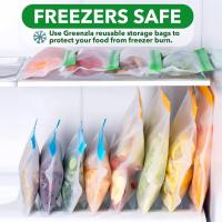 China Sandwich Snacks Peva Zipper Bags Safe 2 Gallon Reusable Freezer Bags Silicone Washable for sale