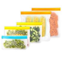 China Large PEVA Bag  Stand Up Snack Food Ziploc Reusable Silicone Gallon Freezer Bags for sale