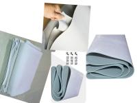 China 3.0mm Grey Wood Press Cushion Pad for Vacuum Suction Film Machine ESCP-VSFM-G1 with 250°C Heat Resistance for sale