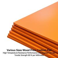 China Silicone Rubber Wood Press Cushion Pad 250°C Heat Resistant Tensile Strength 80 N/mm Various Sizes for sale