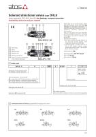China ATOS Solenoid Directional Valves Type DHL8 Low Leakage For Hydraulic Systems for sale