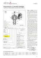 China ATOS LIQZO-L 3 Way Proportional Cartridge Valve With Doubleposition Transducer for sale