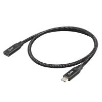 China USB PD Cable Double Sided Male To Female Type C 0.6m 10Gbps for sale