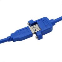 China Extension Cable With Ears Blue PVC 2m 3m Usb 3.0 Male To Female for sale