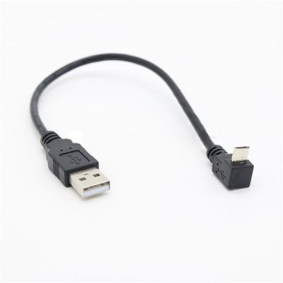 China OD4.5mm Android 90 Degree Elbow Micro USB 2.0 Charging Cable for sale
