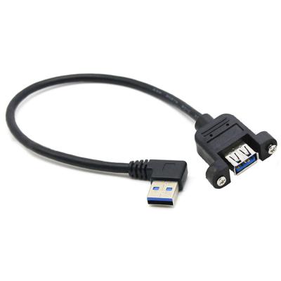 China USB3.0 Extension Cable OEM PVC with Left And Right Elbow for sale