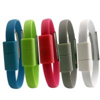 China Silicone 22cm USB 2.0 Charging Cable 8pin Bracelet Charging Cable for sale