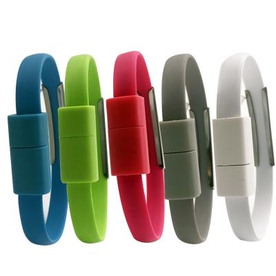 China Silicone 22cm USB 2.0 Charging Cable 8pin Bracelet Charging Cable for sale