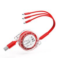 China 3 In 1 Extendable USB 2.0 Charging Cable For Iphone Micro Type C for sale