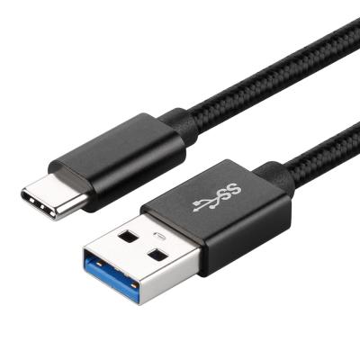 China Soft And Flexible Charger USB 3.0 To USB C Cable PVC Jacket Braid Shielding for sale
