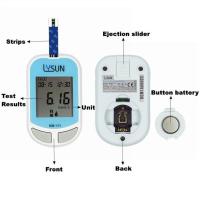 China 200 Records High Accuracy Glucose Meter With Strips BGM101 for sale