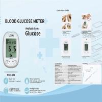 China HZ BGM-102 Blood Sugar Test Meter LCD Display Glucometer Kit for sale