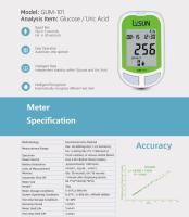 China Factory Price Blood Glucose Uric Acid Meter With Advanced Test Strips for sale