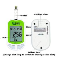 China Factory Supply Blood Glucose Meter Uric Acid Monitor With Test Strip for sale