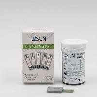 China Lysun GUM-101 Rapid Blood Glucose Test 50g Glu 50records UA 50 Records for sale
