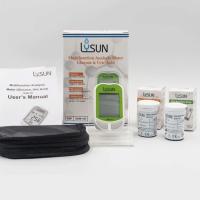 China 1min Automatic Shut Off Lysun GUM-101 Cholesterol Glucose Uric Acid Test 50g for sale
