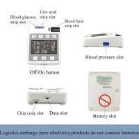 China GULP-101 HDL Glucose Cholesterol Uric Acid Meter For Diabetes Management Uric Acid Test for sale