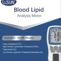 China 500 Records Blood Lipid Analysis Meter Portable Lipid Analyzer 90g for sale