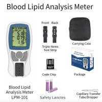 China 500 Records Blood Lipid Analysis Meter Portable Lipid Analyzer 90g for sale