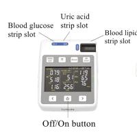 China Lysun GULP-101 Cholesterol Glucose Blood Uric Acid Monitoring System Test for sale