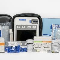 China 365g Blood Glucose Tester HZ GULP-101 Cholesterol And HDL Analyzer for sale