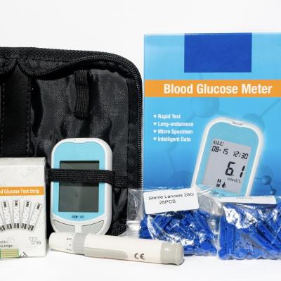 China HZ Diabetes Digital Glucometro Blood Gluco Meter,Blood Sugar Monitor Kit Blood Glucose Testing Machine for sale