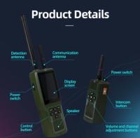 China FPV warning RF fingerprint recognition 3-sec response, multi-brand drone support, portable handheld device with audio-light-vibration alerts for sale
