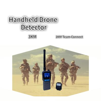 China Low false alarm second level full frequency dual-mode 1+N linkage portable handheld anti drone equipment FPV warning for sale