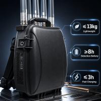 China Portable Backpack RF Spectrum Sensor 3km Long Range Multi Band Perimeter Security Low Altitude Drone Detection System for sale