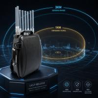 China Portable Backpack RF Spectrum Sensor 3km Long Range Multi Band Perimeter Security Low Altitude Drone Detection System for sale