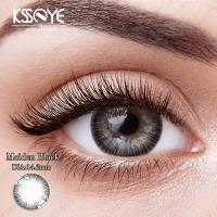 China Natural Black Contacts New Looking 1 Year Colored Contact Lenses for sale