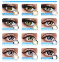 China Colored Prescription Contact Lens Fresh lady Blue Grey Color Contact Lenses for sale