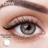 China HEMA Natural Brown Contacts Lens 14.5mm Dia Yearly Disposable Non Prescription for sale