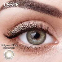 China OEM Natural Black Contacts Eye Lens Yearly Colored Cosmetic Contact Lenses for sale