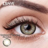 China Natural Color Contact Lenses Gold Coffee / Grey / Brown / Pink For Fair Skin Color for sale