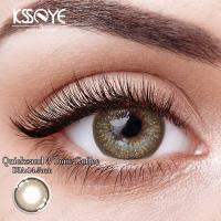 China Natural Color Contact Lenses Gold Coffee / Grey / Brown / Pink For Fair Skin Color for sale
