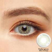 China Color Lenses Mystic Green Dailies Contacts Yearly Wearing Pale Green Contact Lenses for sale