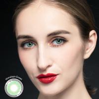 China Eyes Cosmetic Green Contact Lens HEMA NVP Material Yearly for sale