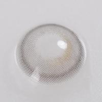 China Natural Colored Pearl Gray Color Lens Dark Brown Eye Contacts 14.00mm for sale