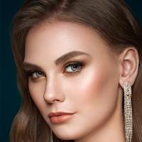 China Most Natural Looking Cosmetic 14mm Contact Lenses Hot Kid Pink Grey For Dark Eyes for sale