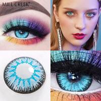 China OEM Blue Monster Eye Cosplay Contact Lens Halloween Crazy Anime Sharingan Contact Lens for sale