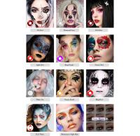 China Sharingan Red Colored Contacts Tokyo Ghoul Cosplay Eye Contact Lenses for sale