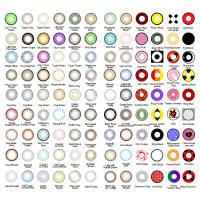 China White Contact Lenses Eye Circle Halloween Contact Lenses Zombie Curse for sale
