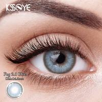 China Yearly Sweety Natural Prescription Grey Colored Contacts Lens For Dark Skin  for sale
