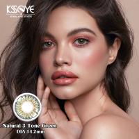 China Eyes Cosmetic Green Contact Lens HEMA NVP Material Yearly for sale