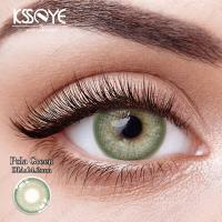 China Eyes Cosmetic Green Contact Lens HEMA NVP Material Yearly for sale