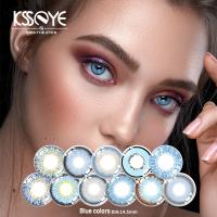 China Eyes Natural Color Lens 2pcs Blue Beauty Contact Lenses Yearly For Cosmetic for sale