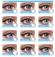 China Eyes Color Contact Lenses With Diopters 1pair Natural Blue Beautiful Grey for sale