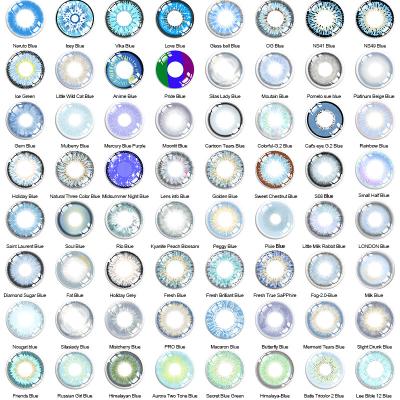 China Cosmetic Blue Contact Lenses For Eye Popular Lense Eye Color Cosplay Colors for sale